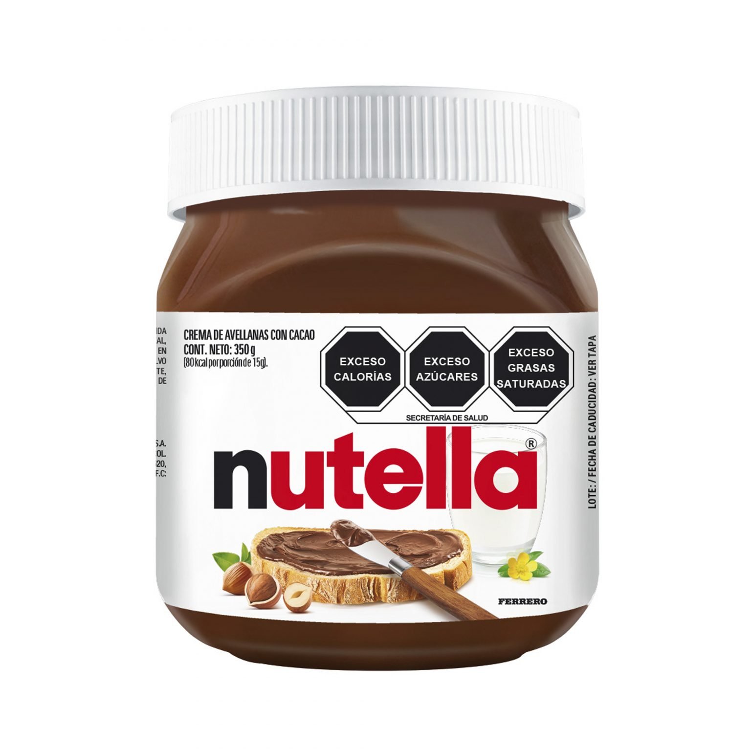 NUTELLA frasco con 350g (Caja con 15 frascos) 15/350g – Dulcerías y ...
