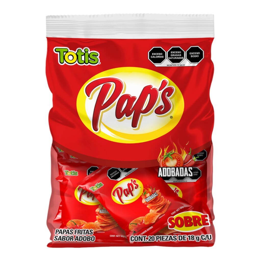 Totis Pap´s ADOBADAS bolsa con 20 sobres de 18g – Dulcerías y ...