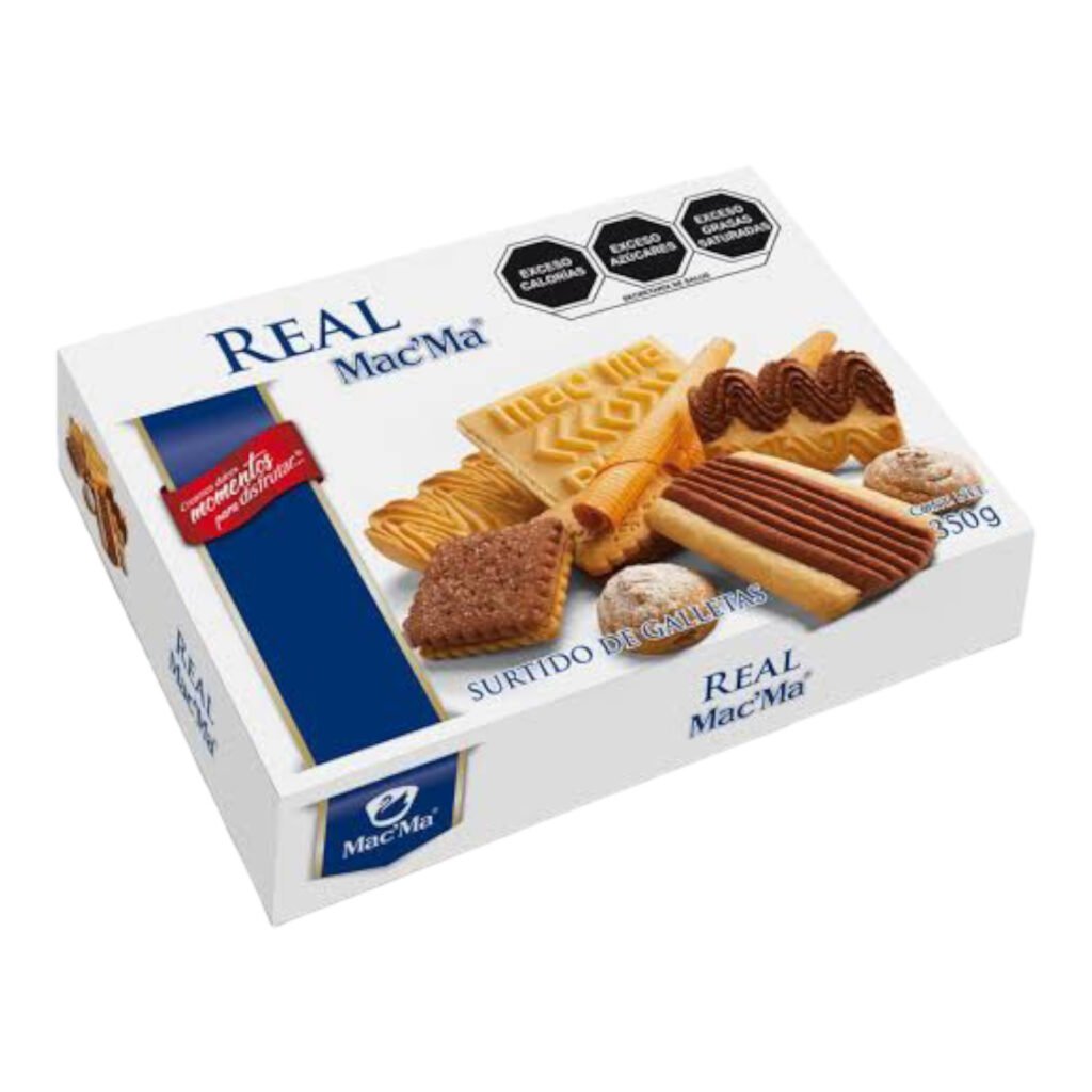Macma galletas Surtido REAL paquete con 350g (Caja con 12 paquetes) 12 ...