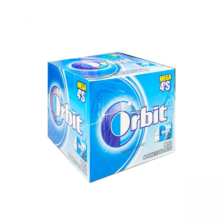Wrigleys chicle Orbit 4’s MENTA paquete con 40 piezas (Caja con 24 ...