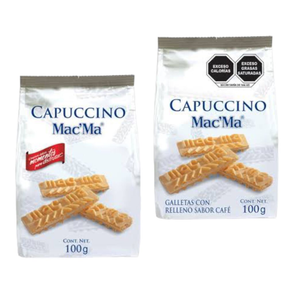 Macma galletas CAPUCHINO bolsa con 100g (Caja con 16 bolsas) 16/100g ...