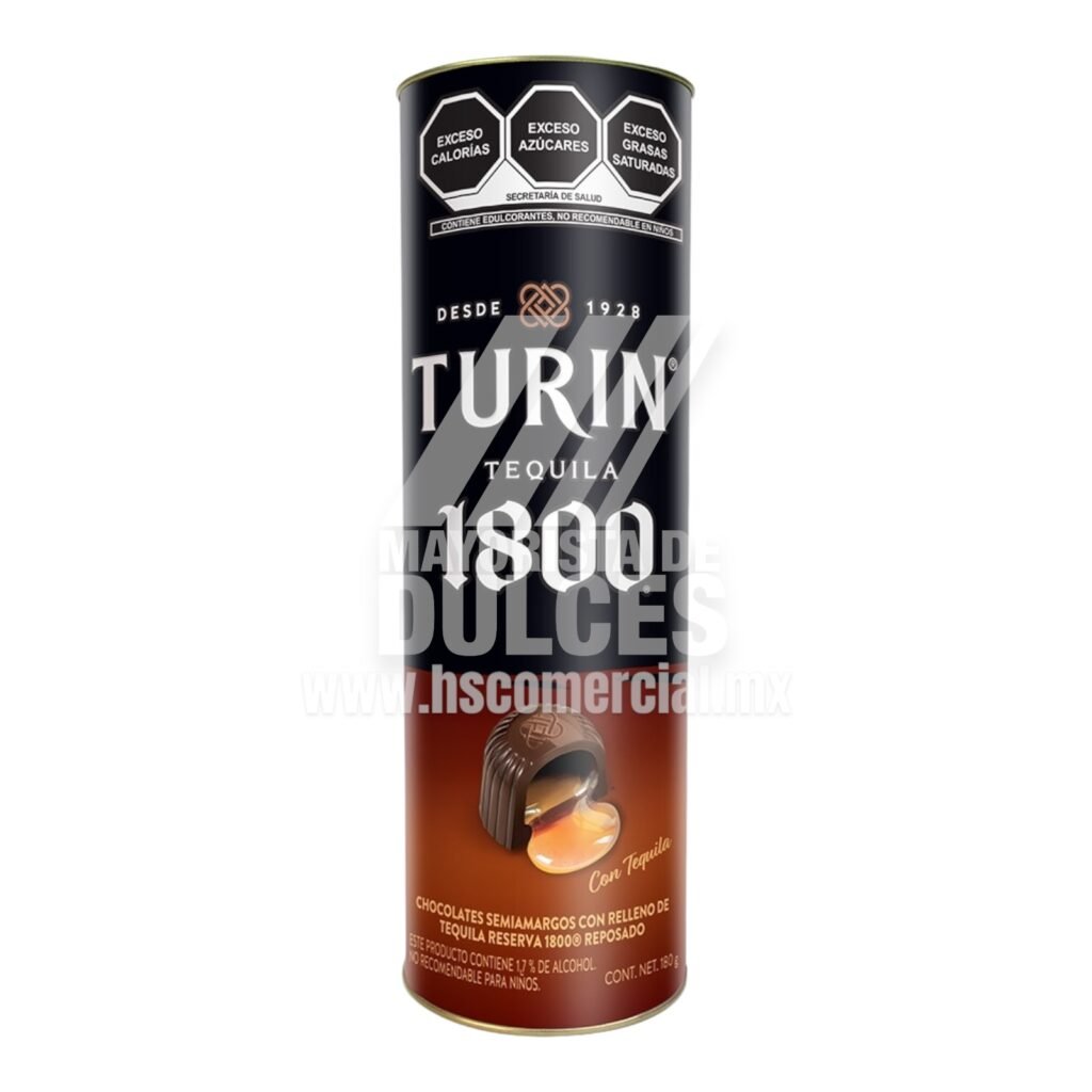 Turin chocolate TEQUILA 1800 Tubo con 180g – Dulcerías y Reposterías ...