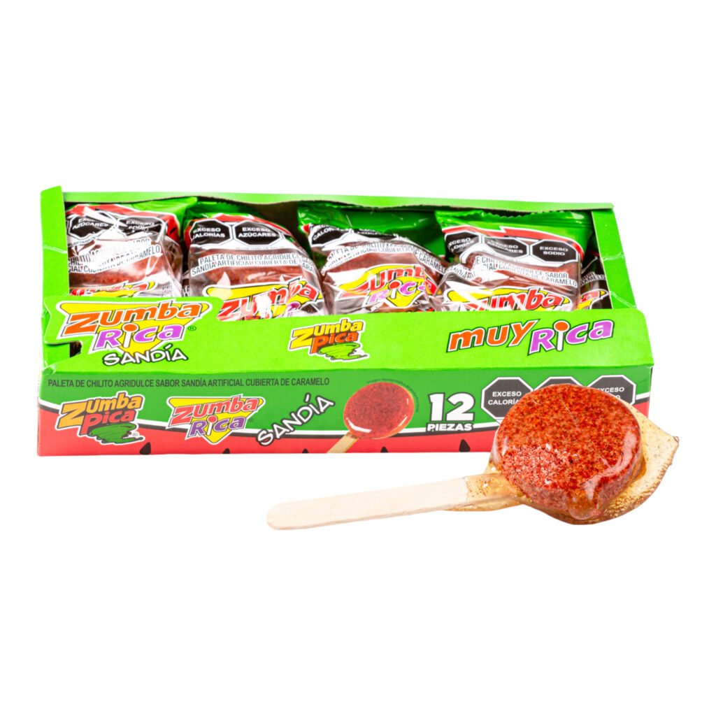 Zumba Pica Rica Paleta Sandía paquete con 12 piezas (Caja con 24 ...
