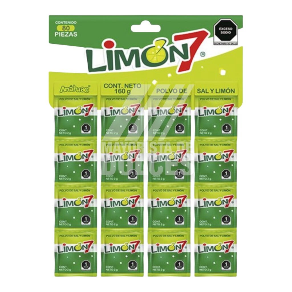 Anahuac Limón 7 Solapa CHICO tira con 80 piezas (Caja con 30 tiras) 30 ...