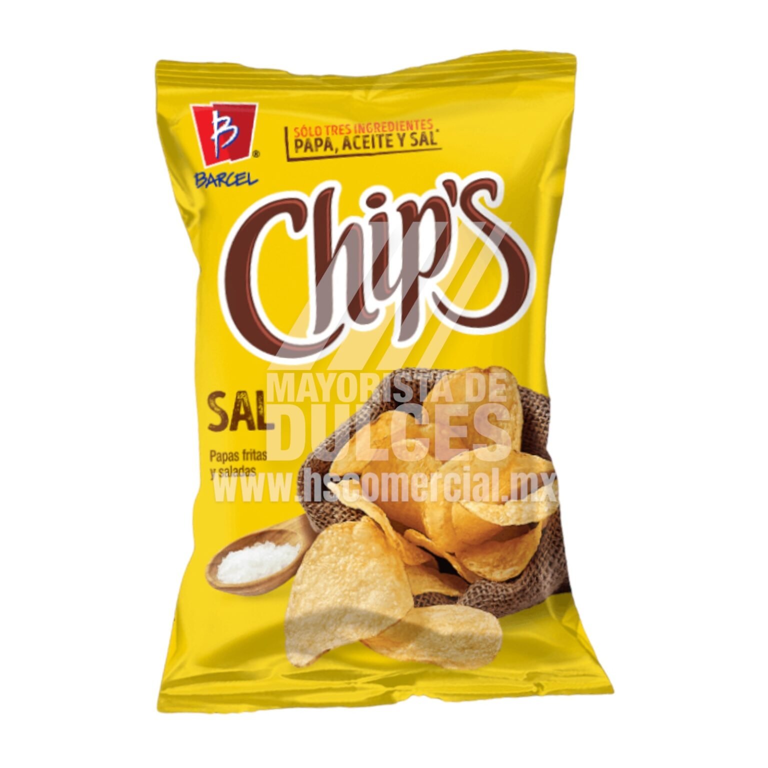 Barcel papas Mini Chips SAL bolsa con 25 piezas (Caja con 6 bolsas) 6 ...