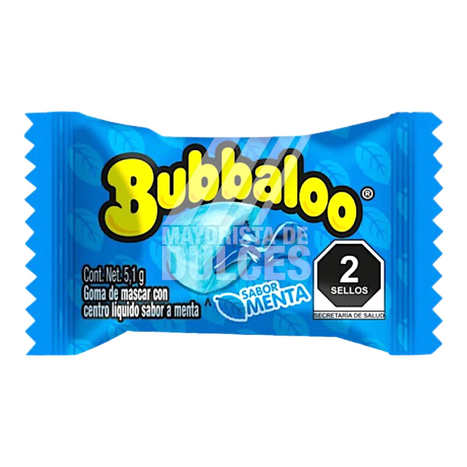 Adams chicle 47´s Bubbaloo Menta paquete con 47 piezas (Cartón con 32 ...