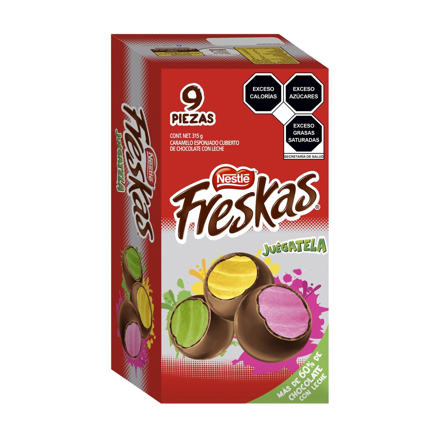 Nestlé FRESKAS paquete con 9 sobres (Caja con 16 paquetes) 16/9pzs ...