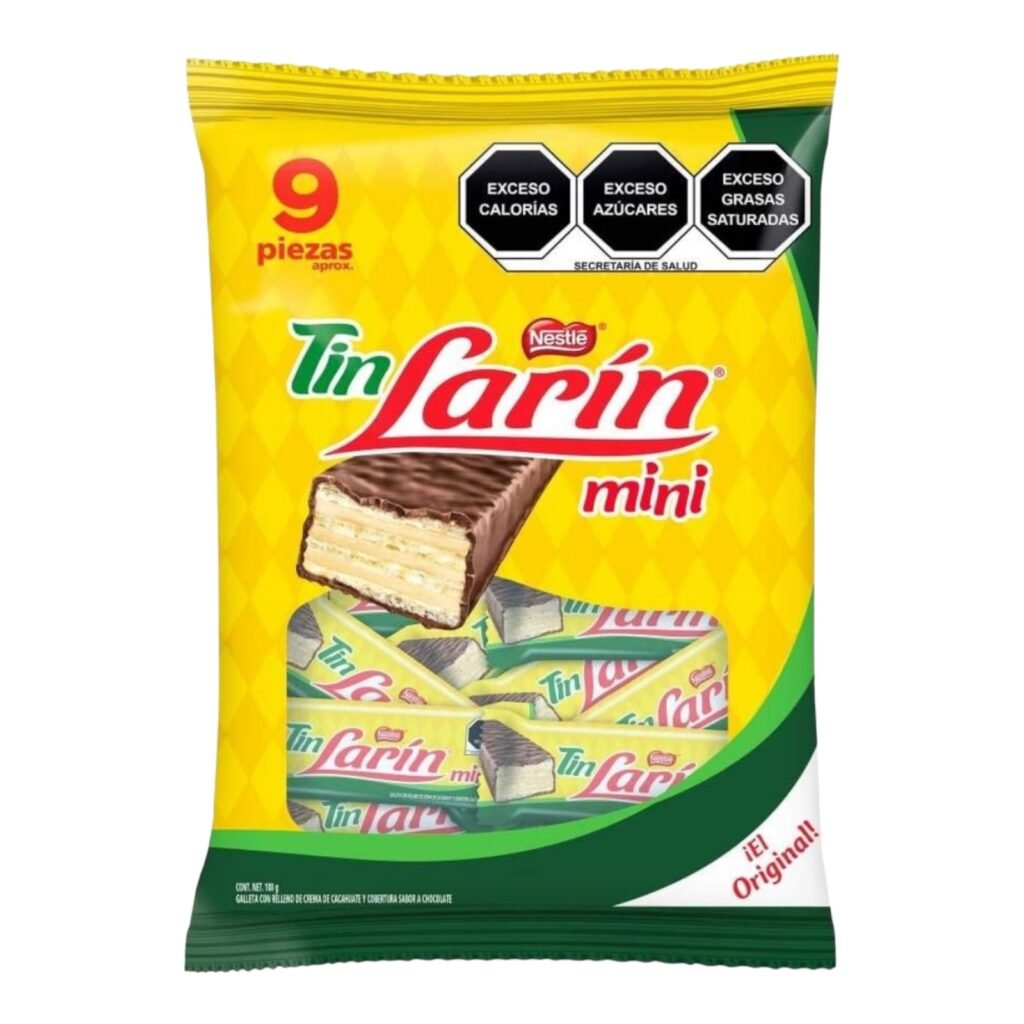 Nestlé MINI Tin Larin bolsa con 9 piezas (Caja con 16 bolsas) 16/9pzs ...