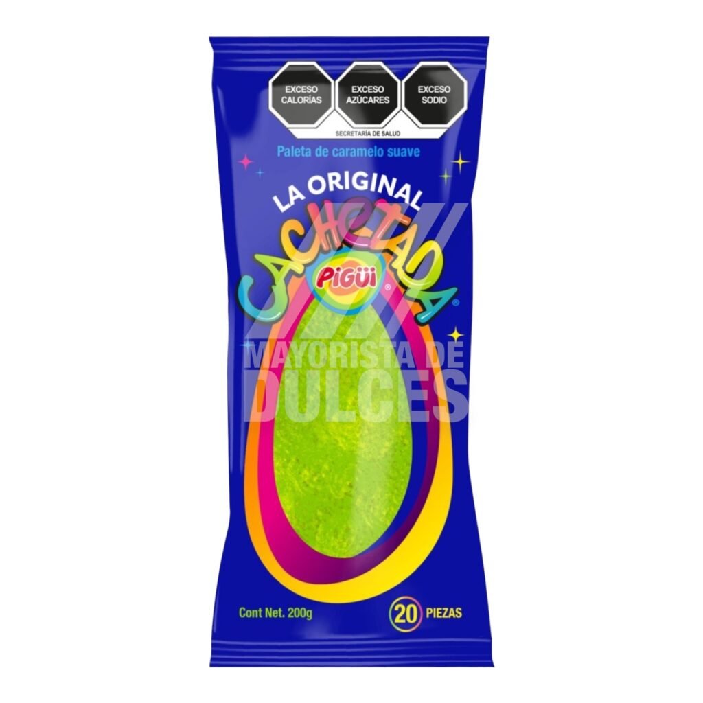 Pigui paleta Cachepigui bolsa con 20 piezas (Caja con 100 bolsas) 100 ...