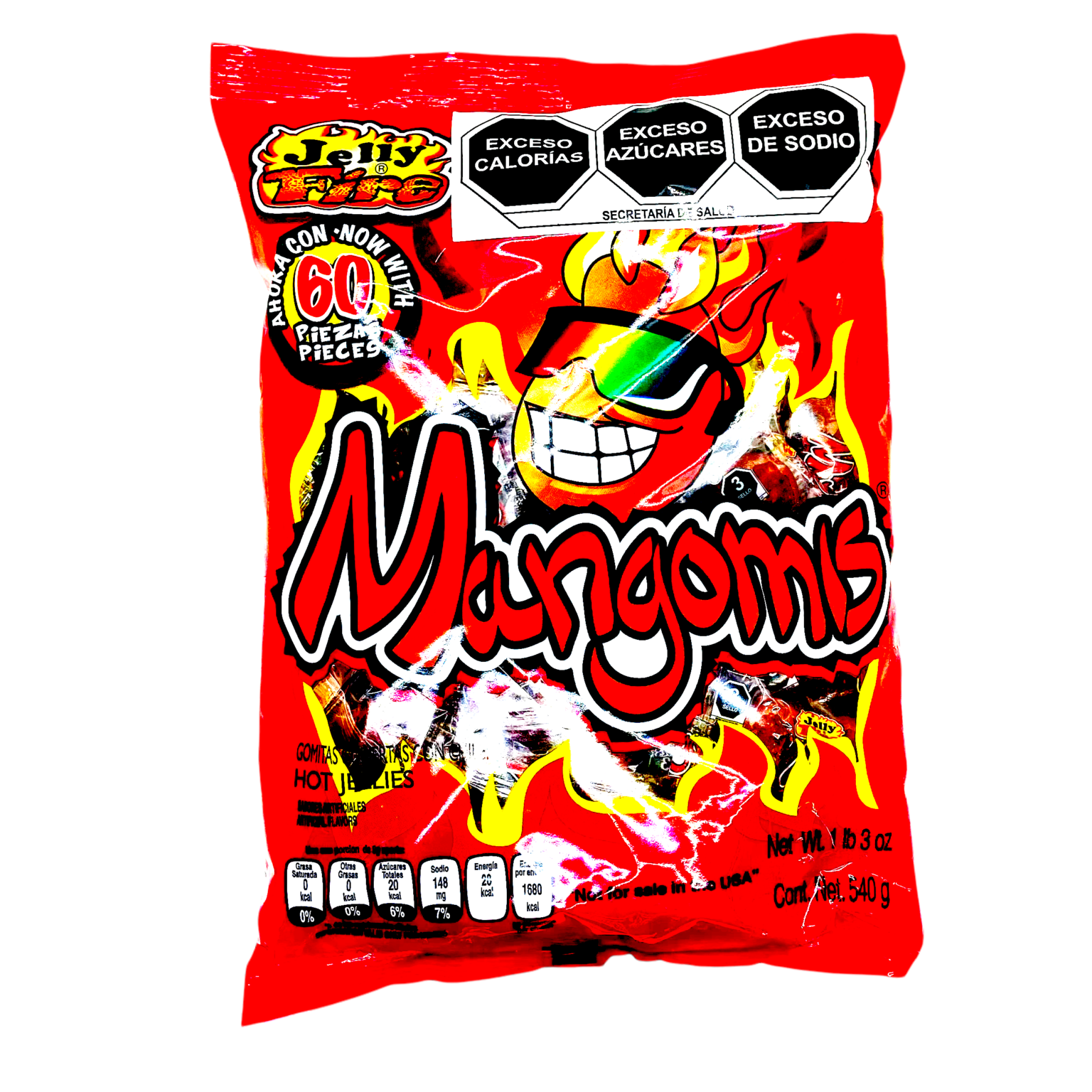 Karla gomita MANGOMIS con Chile bolsa con 540g (Caja con 25 bolsas) 25 ...