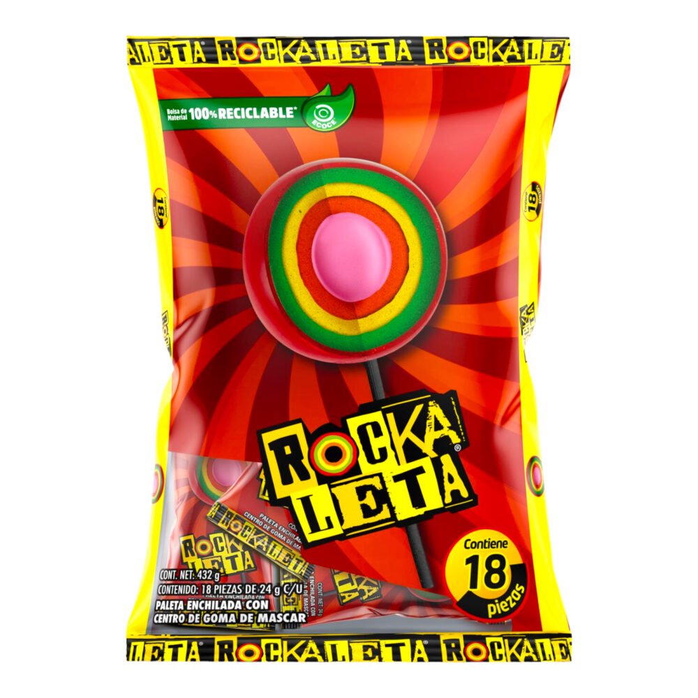 Sonrics gomita Rocka-Leta MANCHA-T red con 5 bolsitas de 110g cada una ...