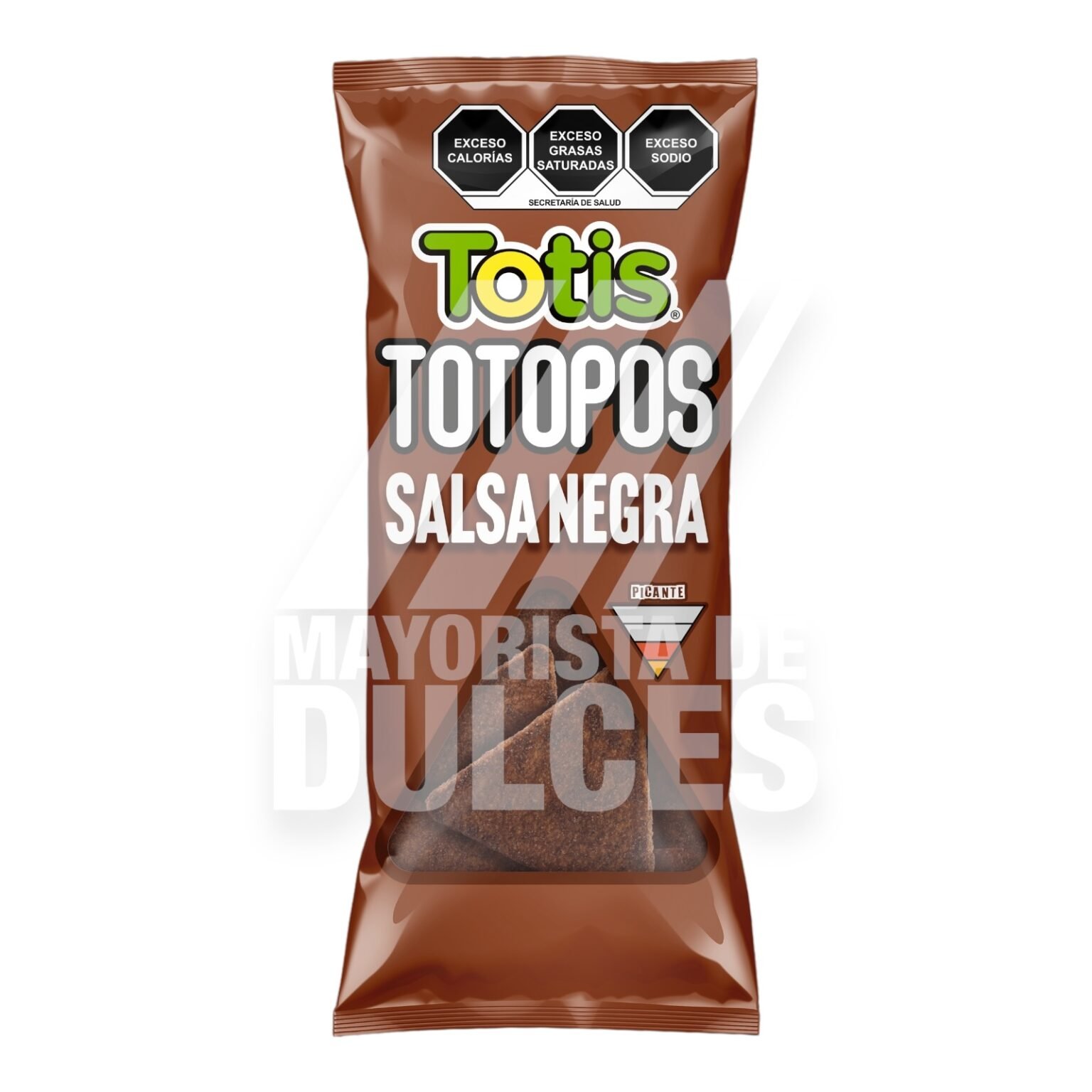 Totis Totopos SALSA NEGRA bolsa con 120g (Caja con 40 bolsas) 40/120g ...