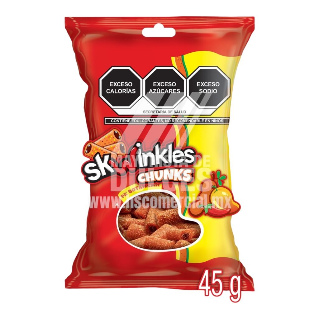Lucas Skwinkles CHUNKS paquete con 6 sobres de 45g (Caja con 20 ...