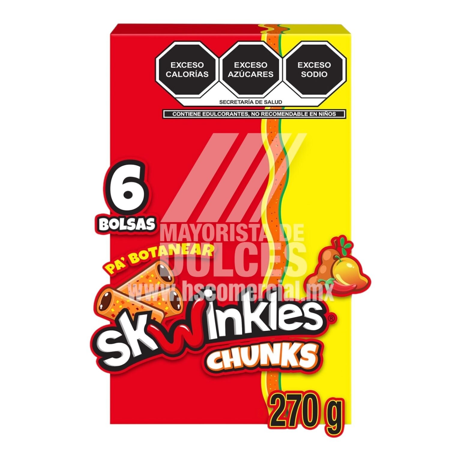 Lucas Skwinkles CHUNKS paquete con 6 sobres de 45g (Caja con 20 ...