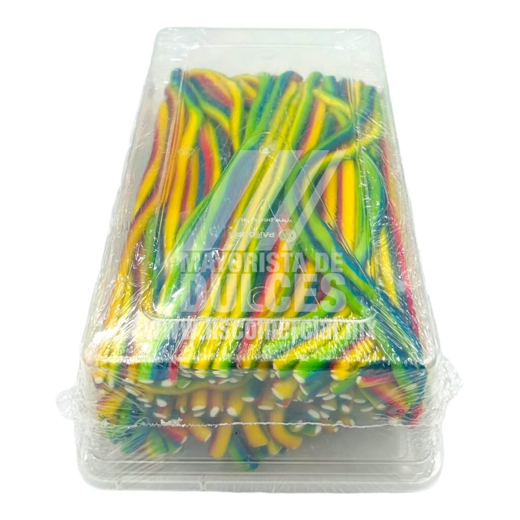 Intercandy Caramelo Suave Rainbow Rope estuche con 1 kilo (Caja con 12 ...