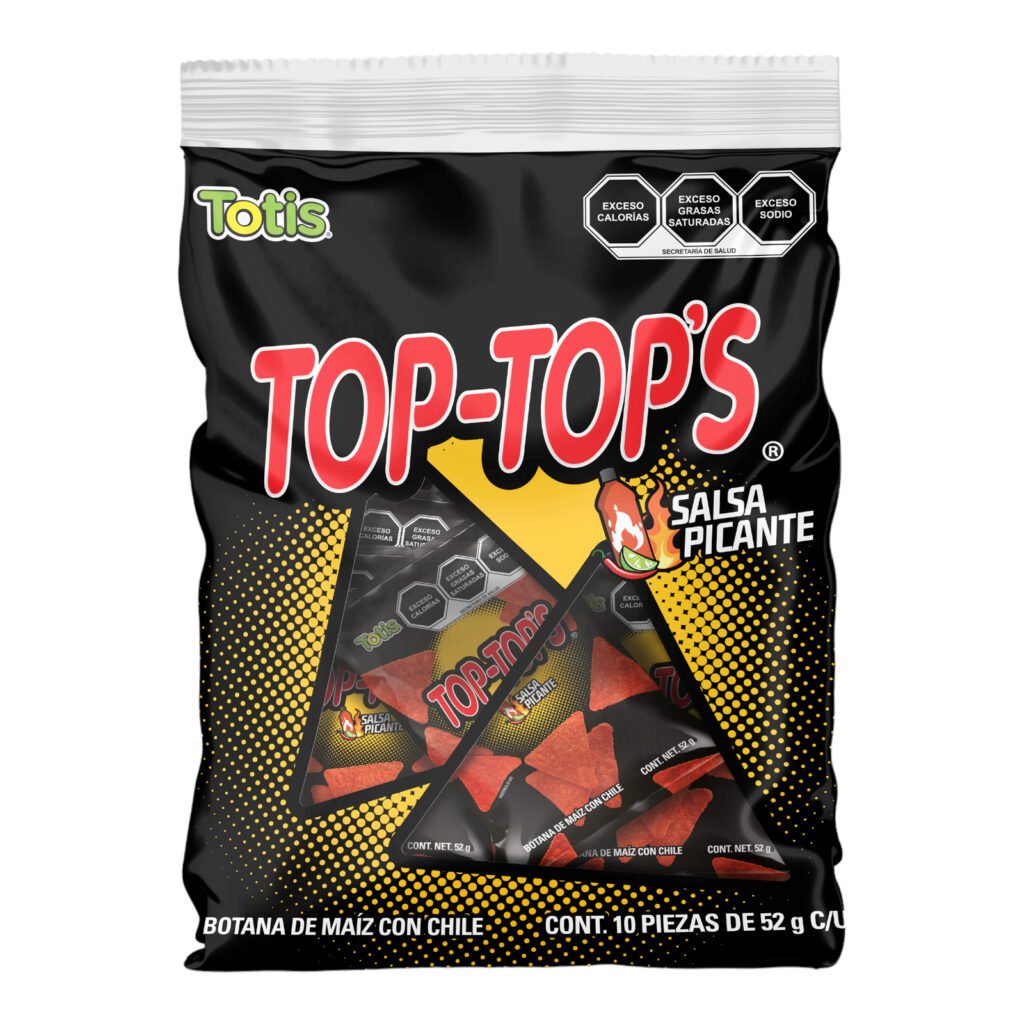 Totis Top-Top´s SALSA PICANTE bolsa con 10 sobres 52g (Caja con 8 ...