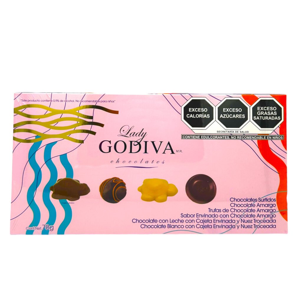 La Suiza Lady Godiva Chocolate Surtido Chico estuche con 78g (Caja con ...