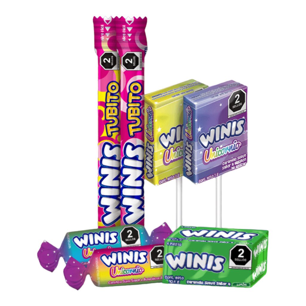 Winis Unicornio Bolo bolsa con 100g (Caja con 28 bolsas) 28/100g ...