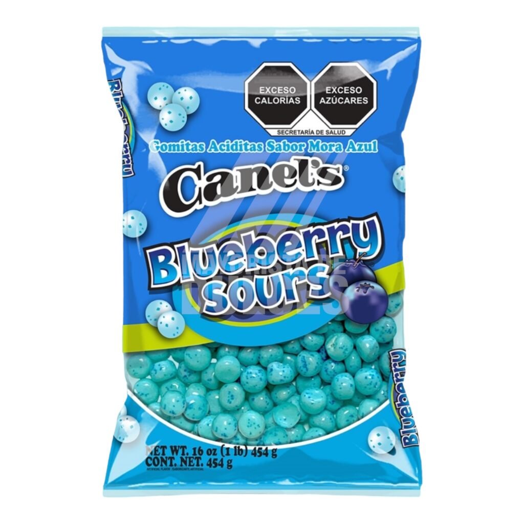 Canels Gomitas BLUEBERRY Sours bolsa con 454g (Caja con 24 bolsas) 24/454g – Dulcerías y ...