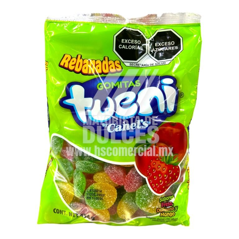 Canel´s Bolsa gomita Tueni REBANADAS 454g (Cartón con 24 bolsas ...