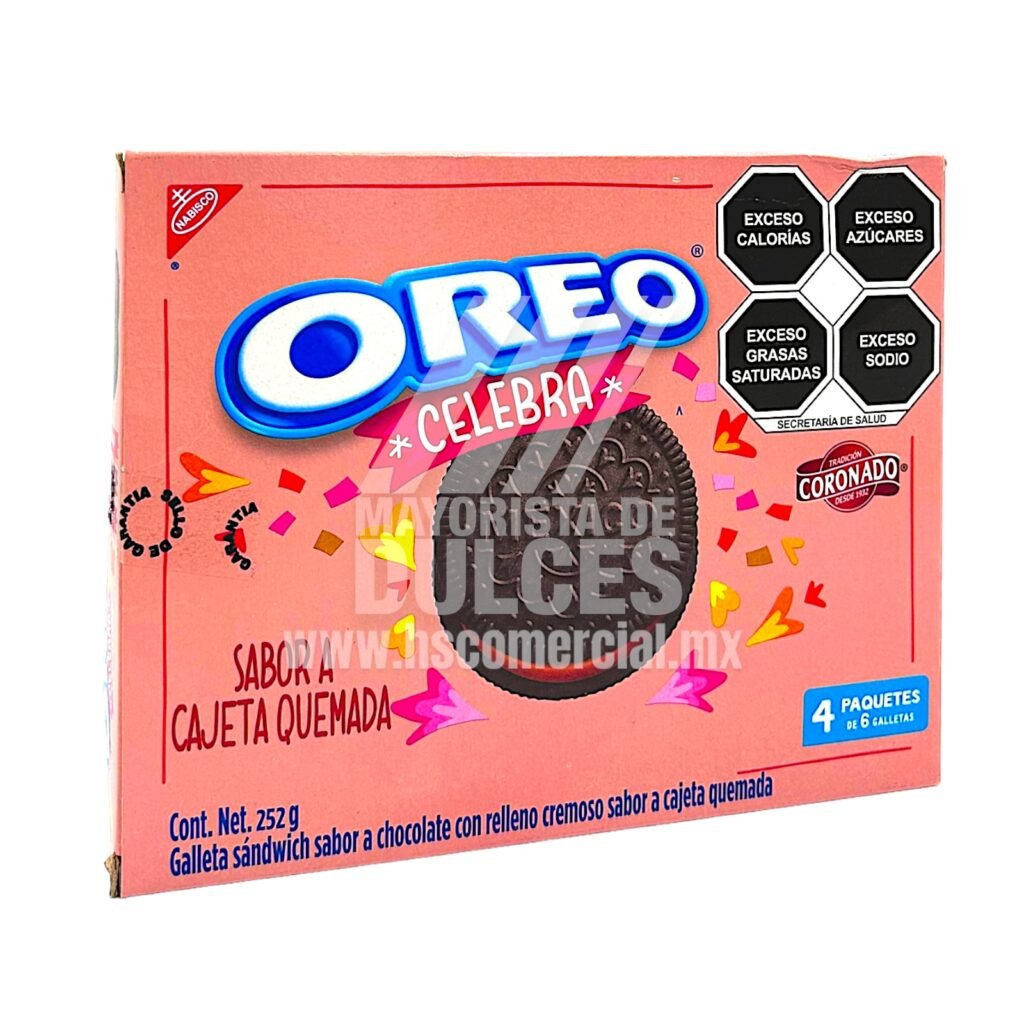 Nabisco Oreo CAJETA Celebra 6´s con 4 paquetes de 252g (Cartón con 12 ...