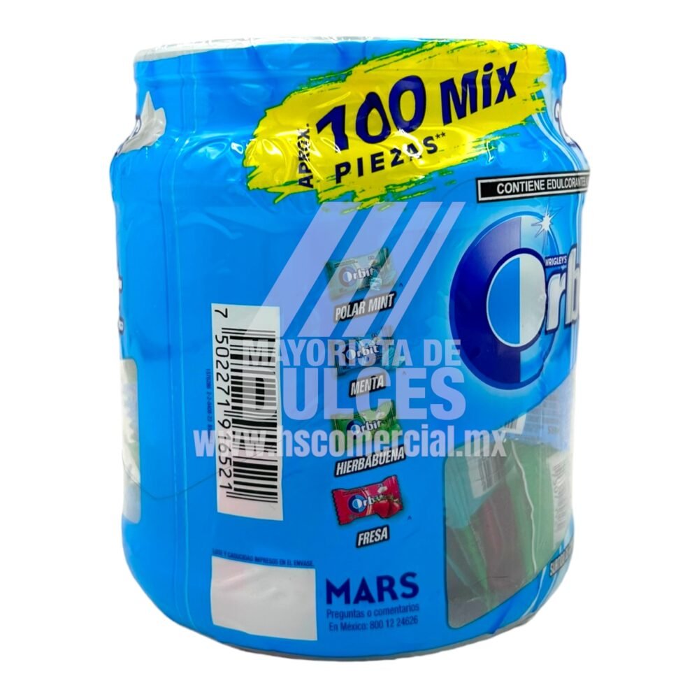 Wrigley Orbit 2´s SURTIDO Vitrolero con 100 piezas (Cartón con 12 ...