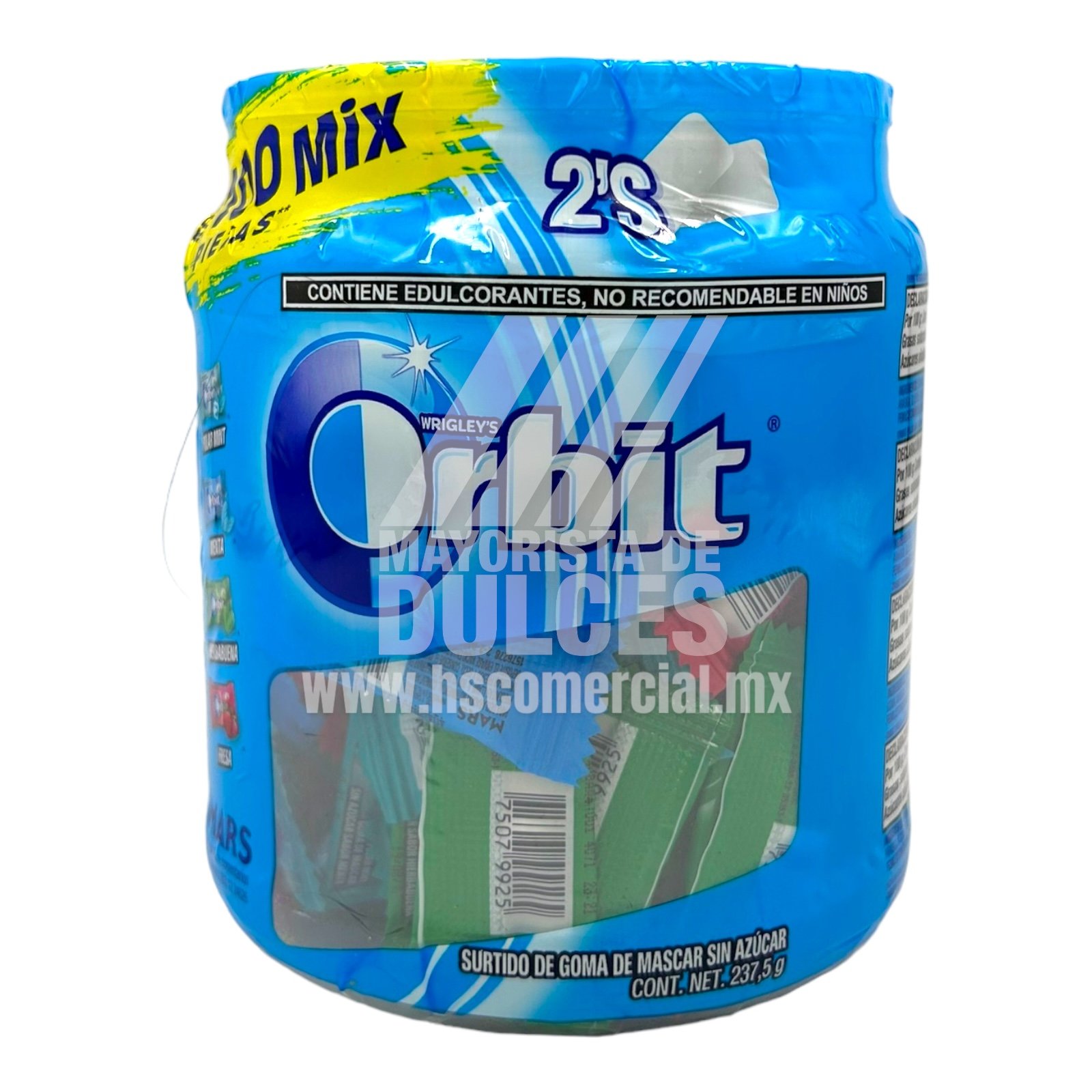 Wrigley Orbit 2´s SURTIDO Vitrolero con 100 piezas (Cartón con 12 ...