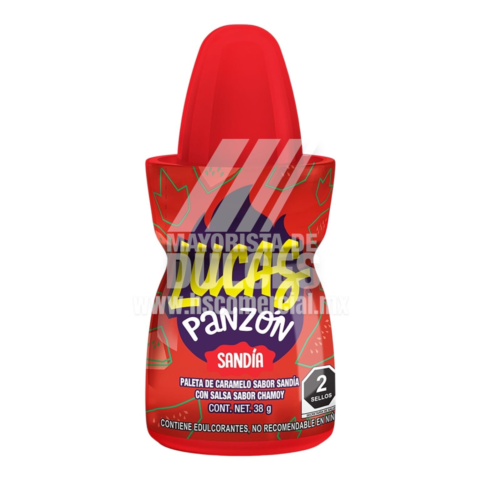 Lucas Panzón SANDÍA paquete con 10 piezas (Caja con 24 paquetes) 24 ...