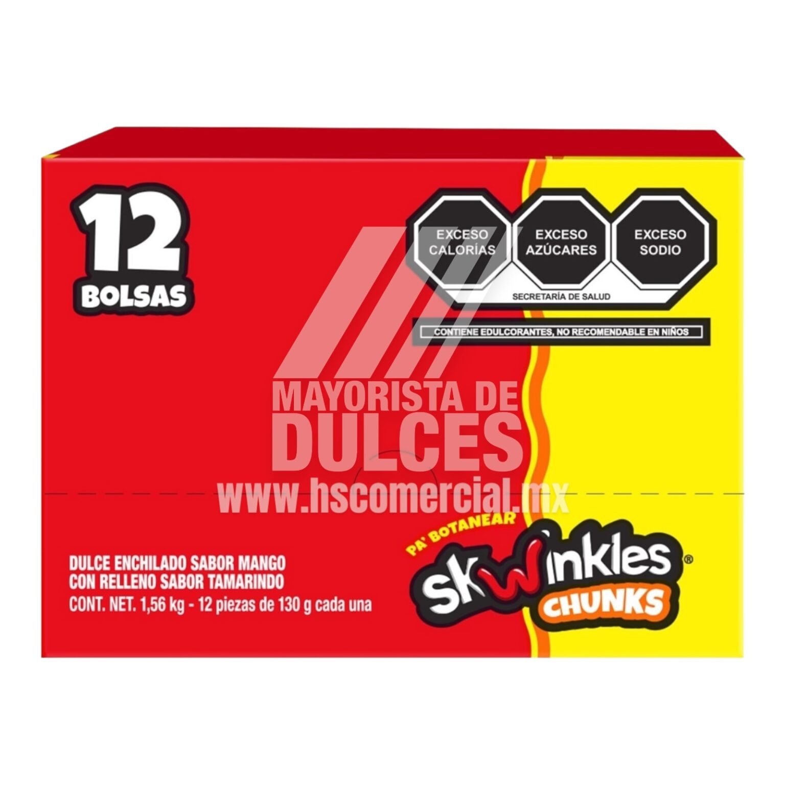 Lucas Skwinkles CHUNKS bolsa con 130g (Caja con 12 bolsas) 12/130g ...