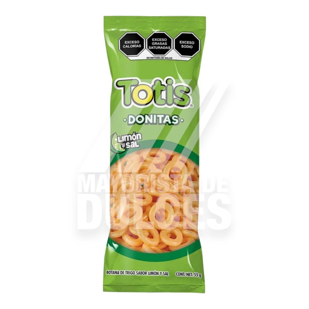 Totis Dona Blanca sabor Limón y Sal en tubo con 55g (Caja con 40 tubos ...