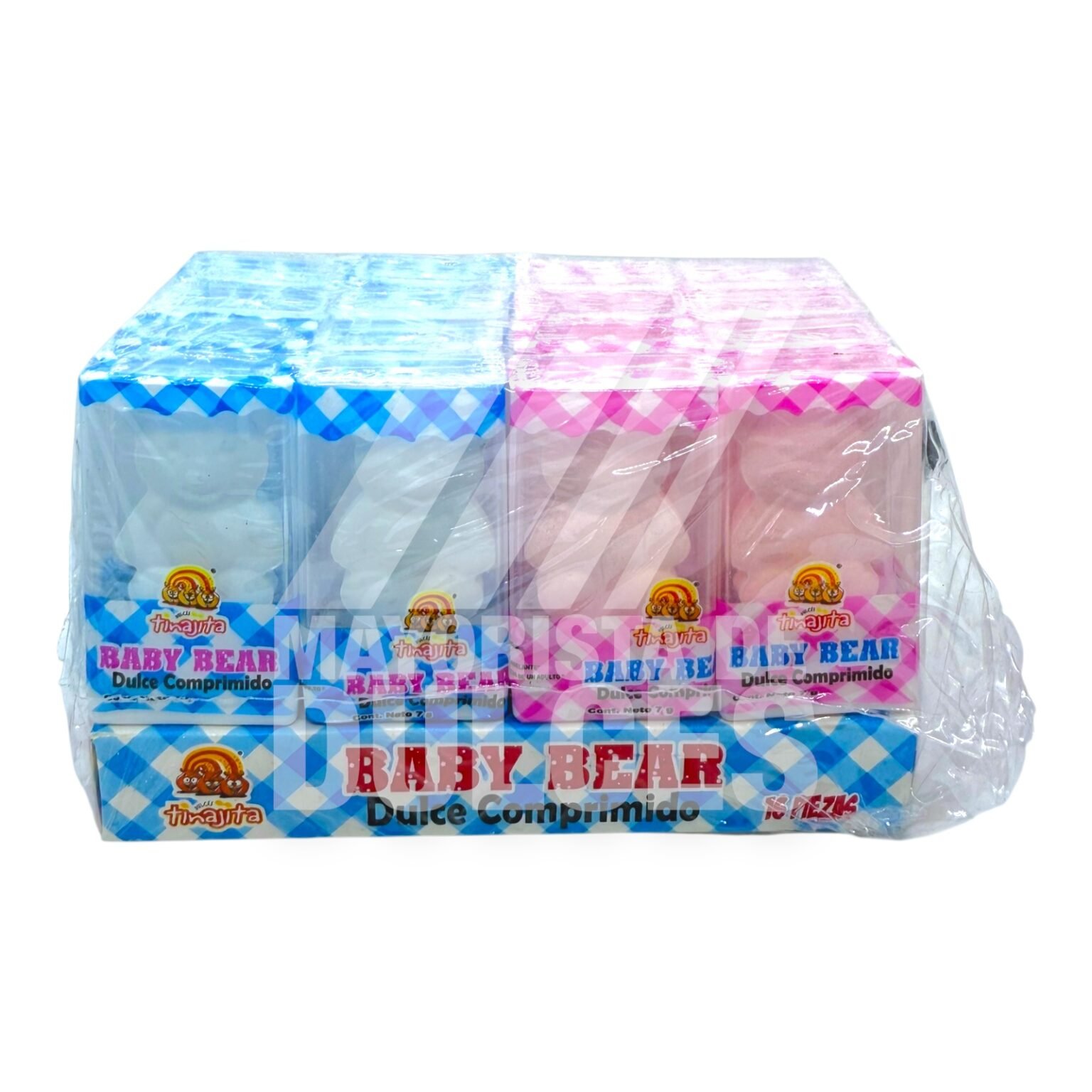 Tinajita Caramelo Macizo con forma de OSITO paquete con 16 piezas (Caja ...