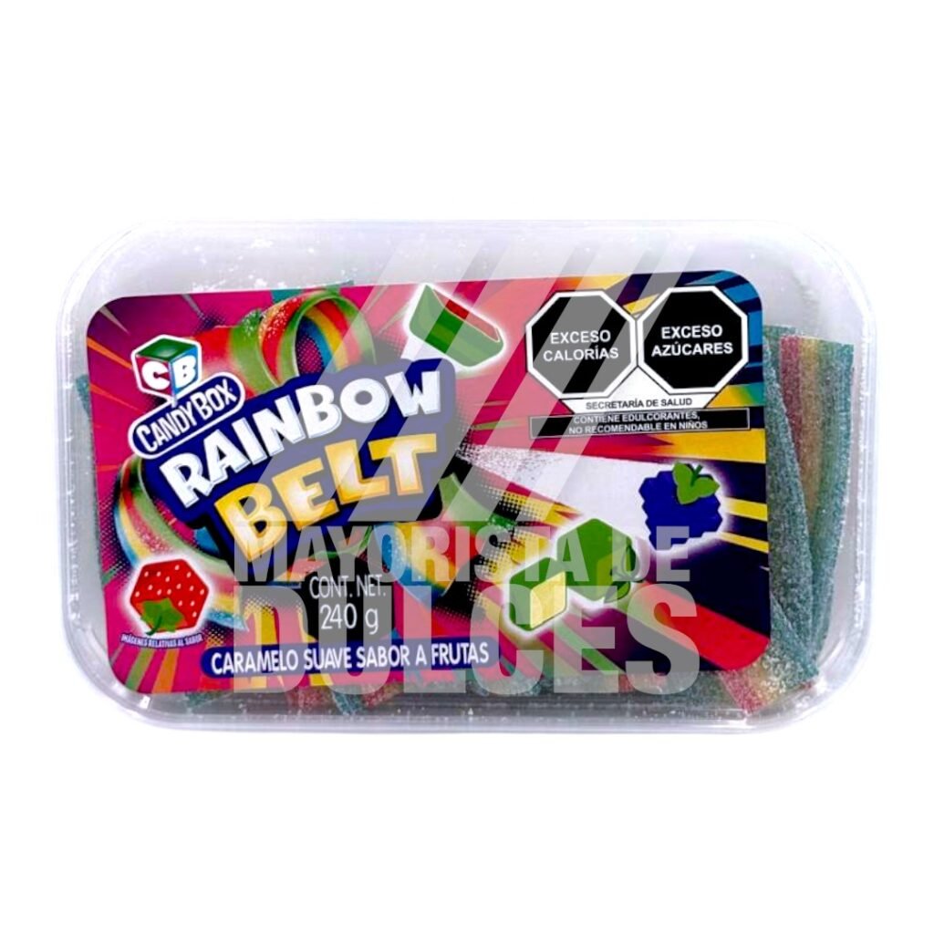 Intercandy Caramelo Suave Rainbow BELT paquete con 240g (Caja con 12 ...