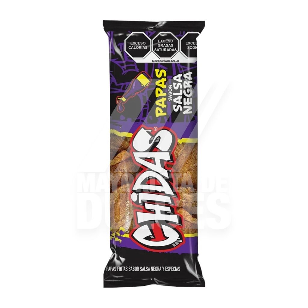 Gonac botanas Chidas Papas SALSA NEGRA bolsa con 90g – Dulcerías y ...